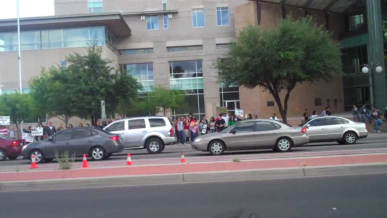 Arizona SB 1070 protest with Sally Ann Gonzales.flv - YouTube