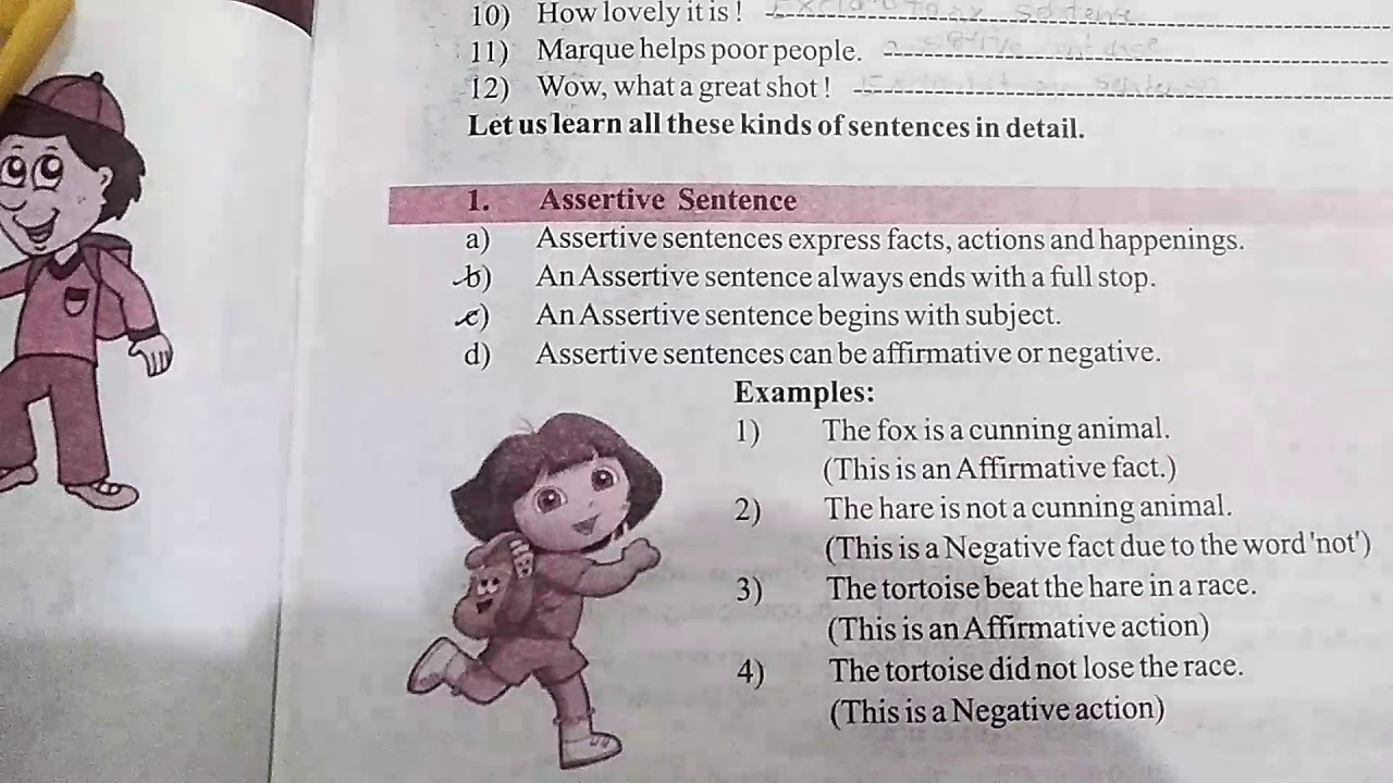 English Grammar Topic: Kinds of Sentences Std. 7th - YouTube