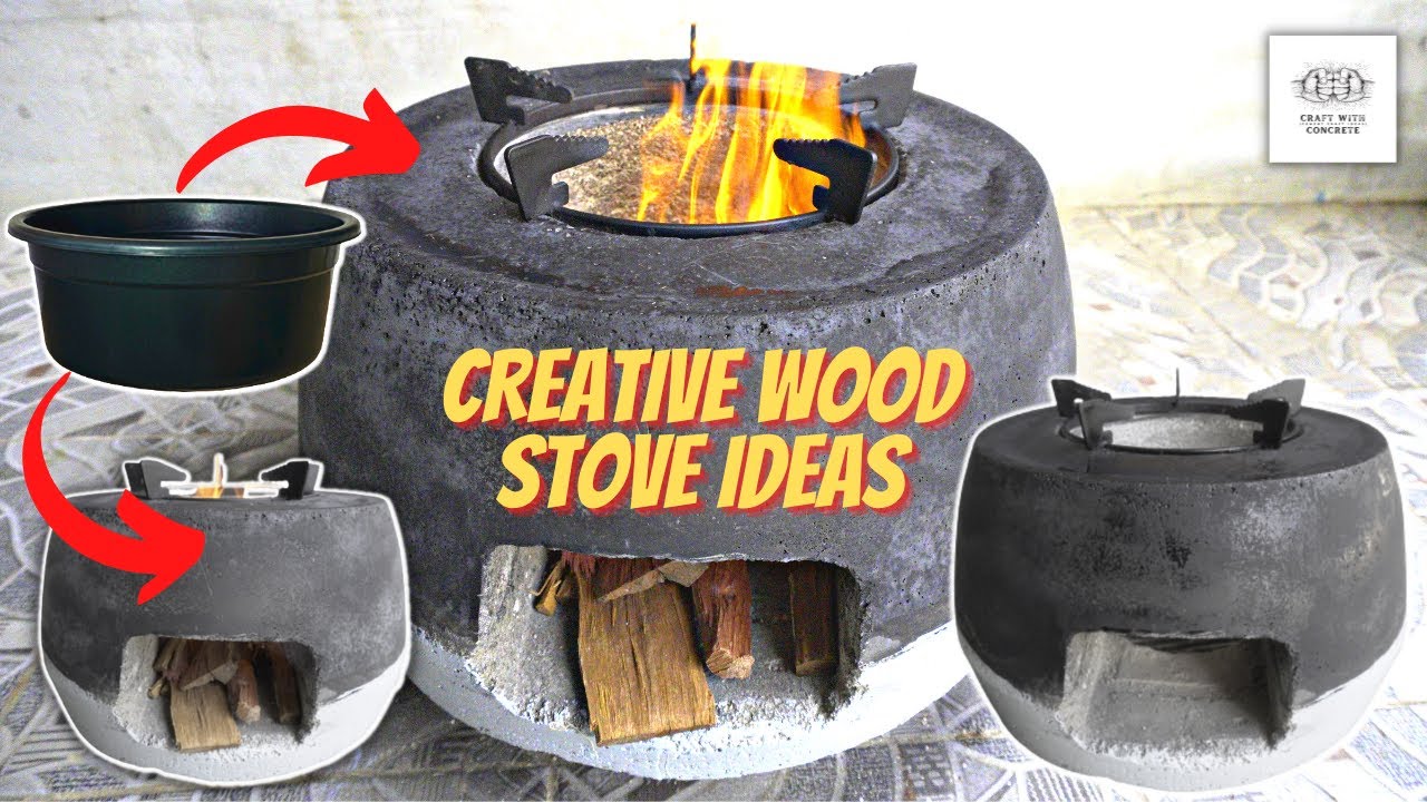 How to Build a Indoor Wood Burning Stove | Amazing Creative Wood Stove ...