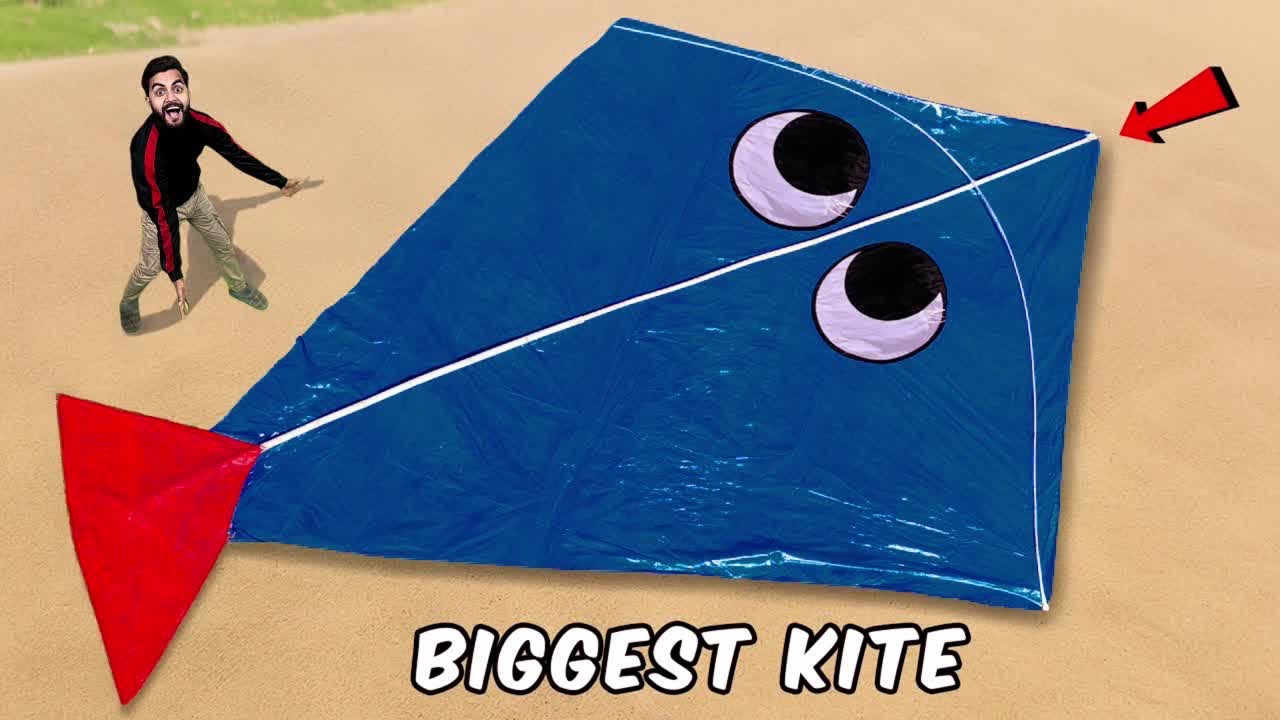 We Make World's Biggest Kite - 100% Flying | सबसे बड़ी पतंग 🪁 🪁 🪁 - YouTube