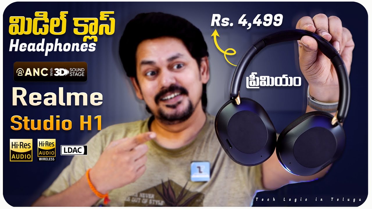 Realme TechLife Studio H1 Headphones Unboxing and Review | in Telugu ...