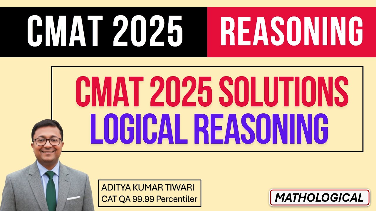 CMAT 2025 Logical Reasoning Solutions Shift 1 | CMAT 2026 Prep Booster ...