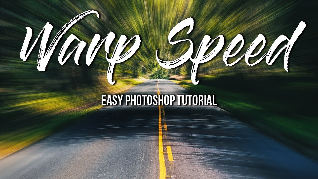 Easy WARP SPEED photography effect! | Photoshop - YouTube