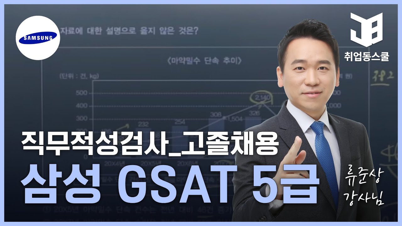 [삼성GSAT5급] 2023 삼성 직무적성검사 GSAT 5급 고졸채용 기출문제 풀이 - YouTube