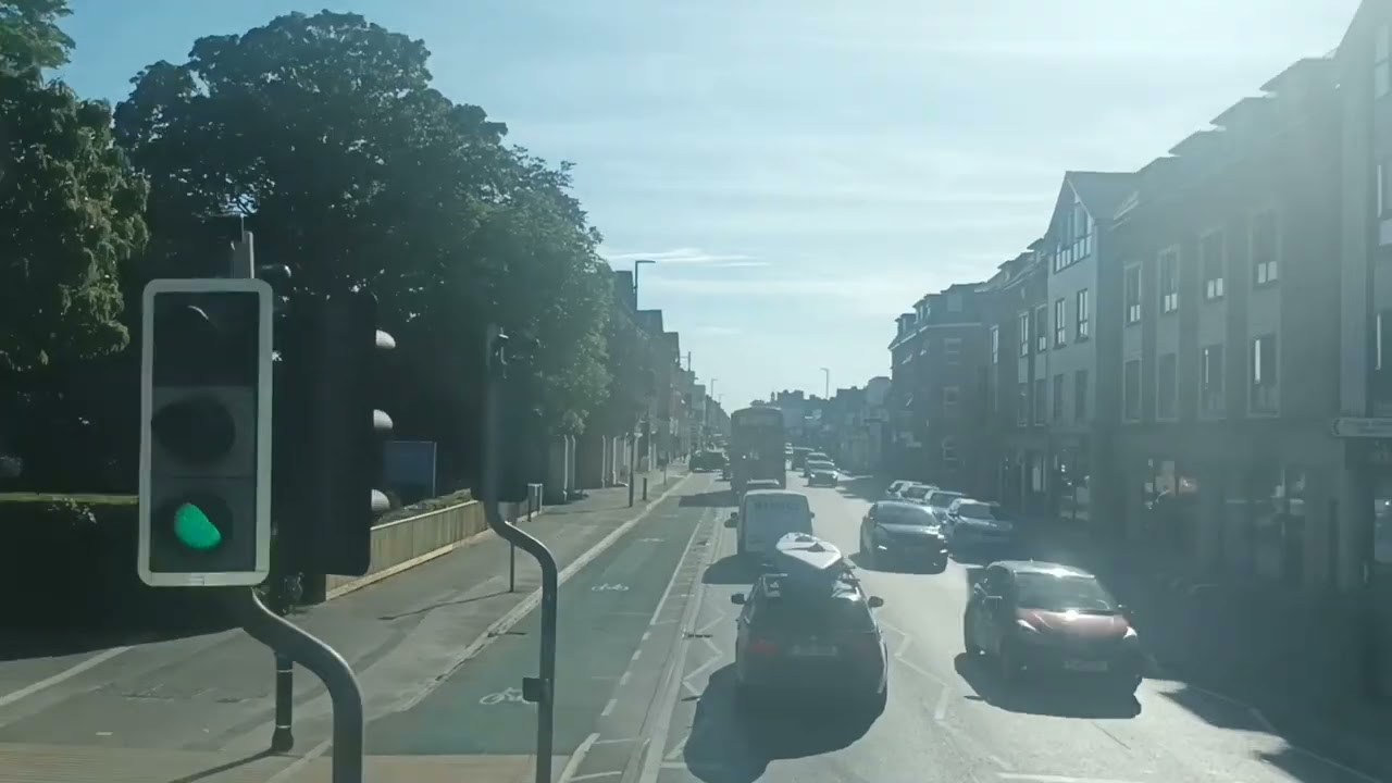 🇬🇧 BUS ROUTE TIMELAPSE | Yellow Buses 1b: Christchurch, Two Riversmeet ...