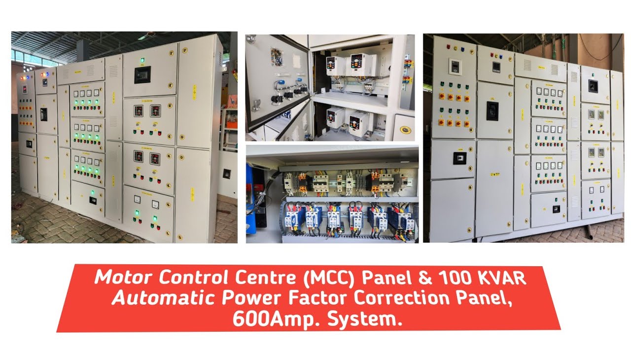 Motor Control Centre (MCC) Panel & 100 KVAR Automatic Power Factor ...
