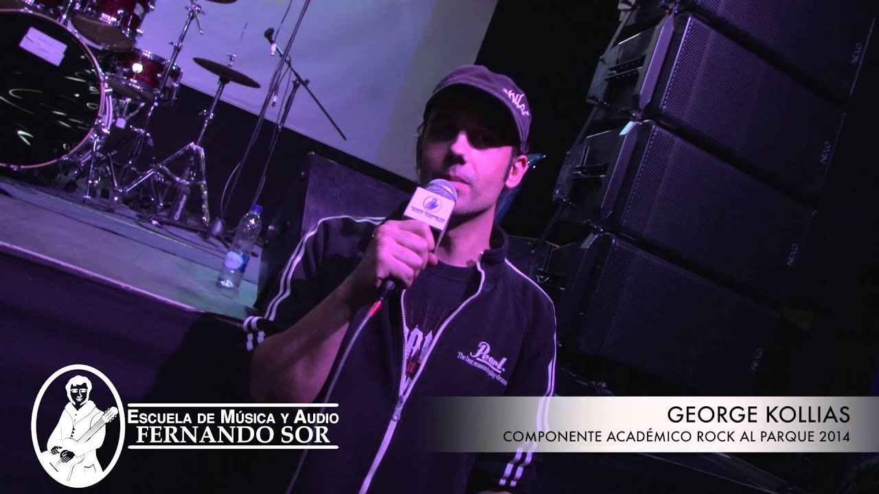 George kollias saluda a la Escuela de Música y Audio Fernando Sor - YouTube