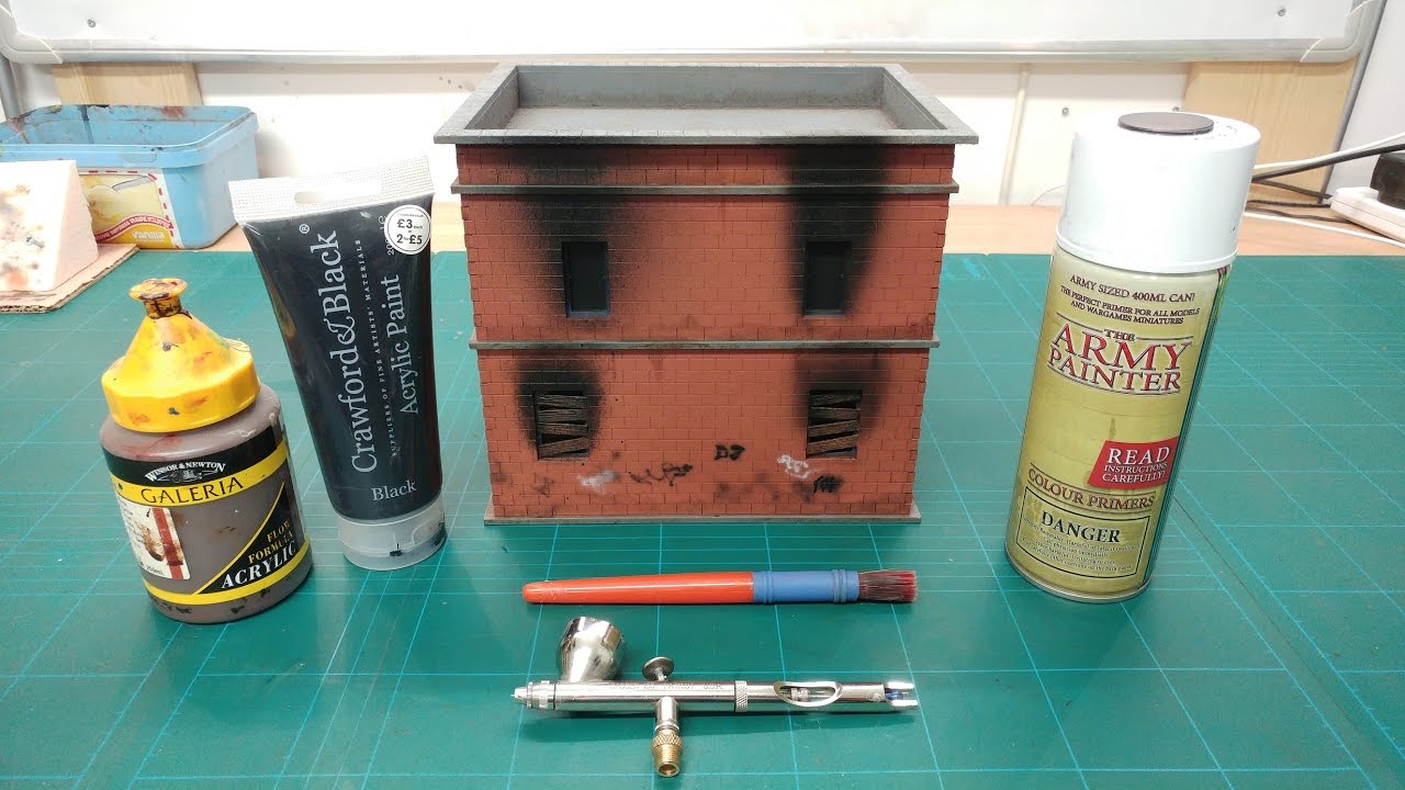 Modeling Smoke Damage on MDF Buildings - YouTube