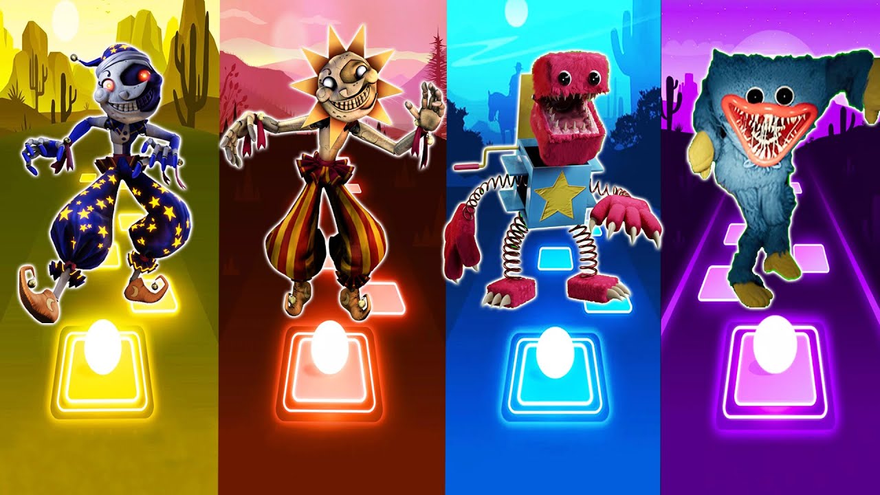 MOON × SUN | FNAF Security Breach vs Boxy Boo × Huggy Wuggy | Poppy ...