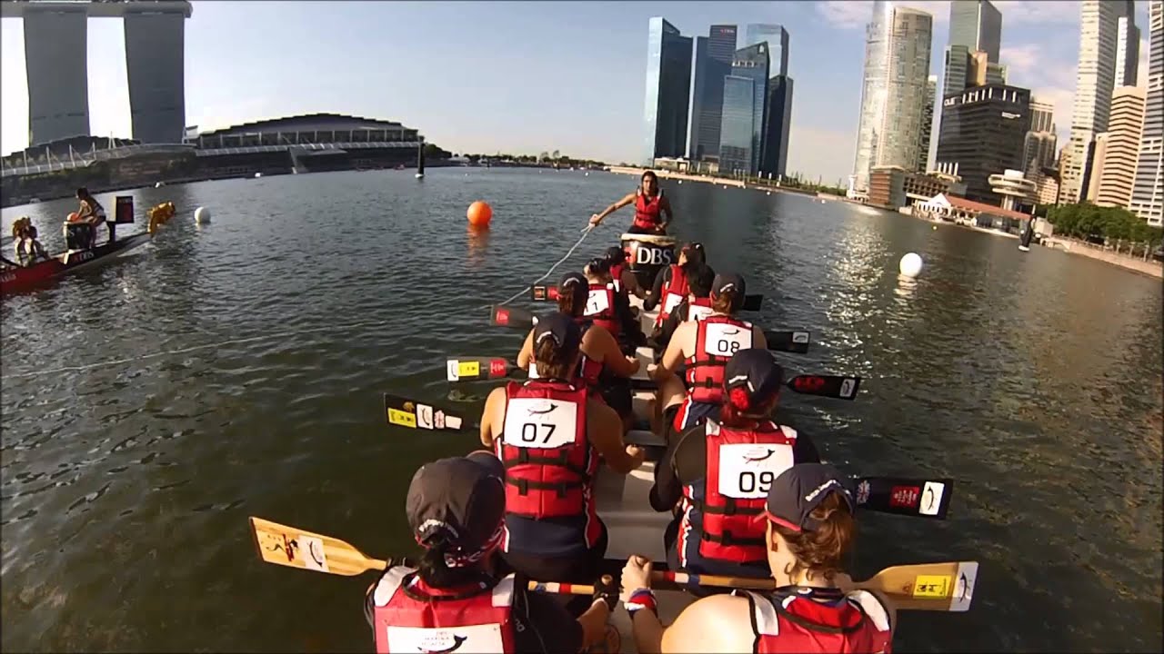 British Dragon Boat Team Singapore - DBS Marina Bay Regatta 2013 - YouTube