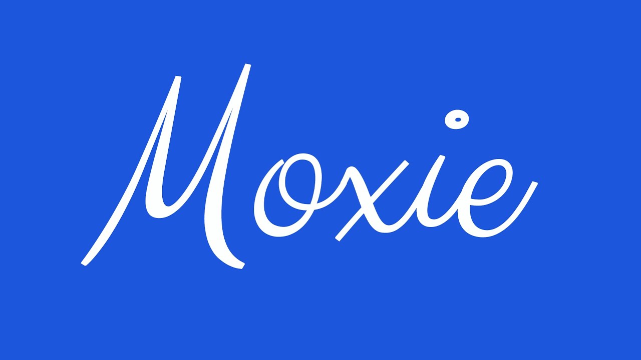 Learn how to Sign the Name Moxie Stylishly in Cursive Writing - YouTube