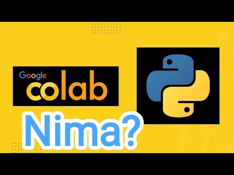Google colab nima? Colabdan foydalanish - YouTube