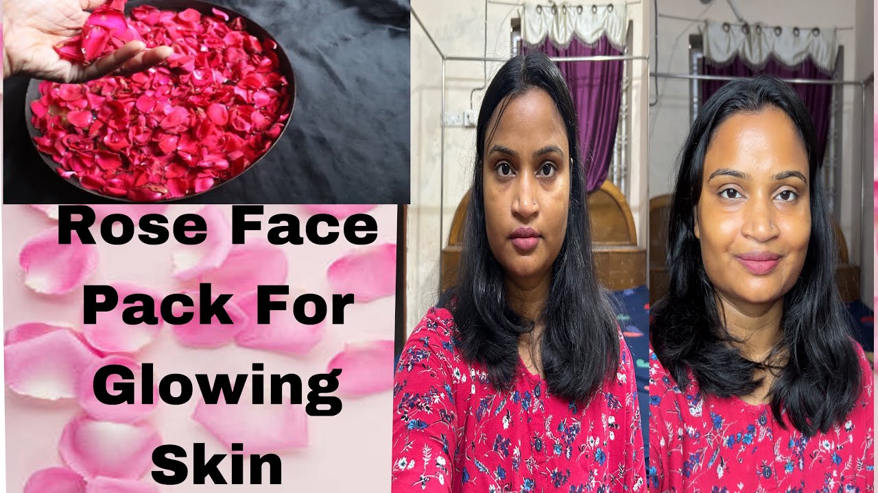 Rose Face Pack For Glowing Skin || Instant Result 😱 - YouTube