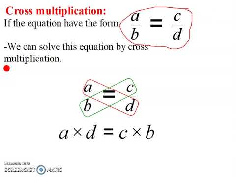 G7 Math Cross Multiplication Equations - YouTube