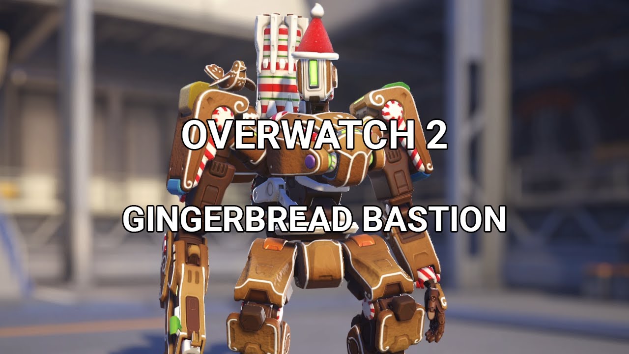 Overwatch 2 Gingerbread Bastion Legendary Skin OW2 - YouTube