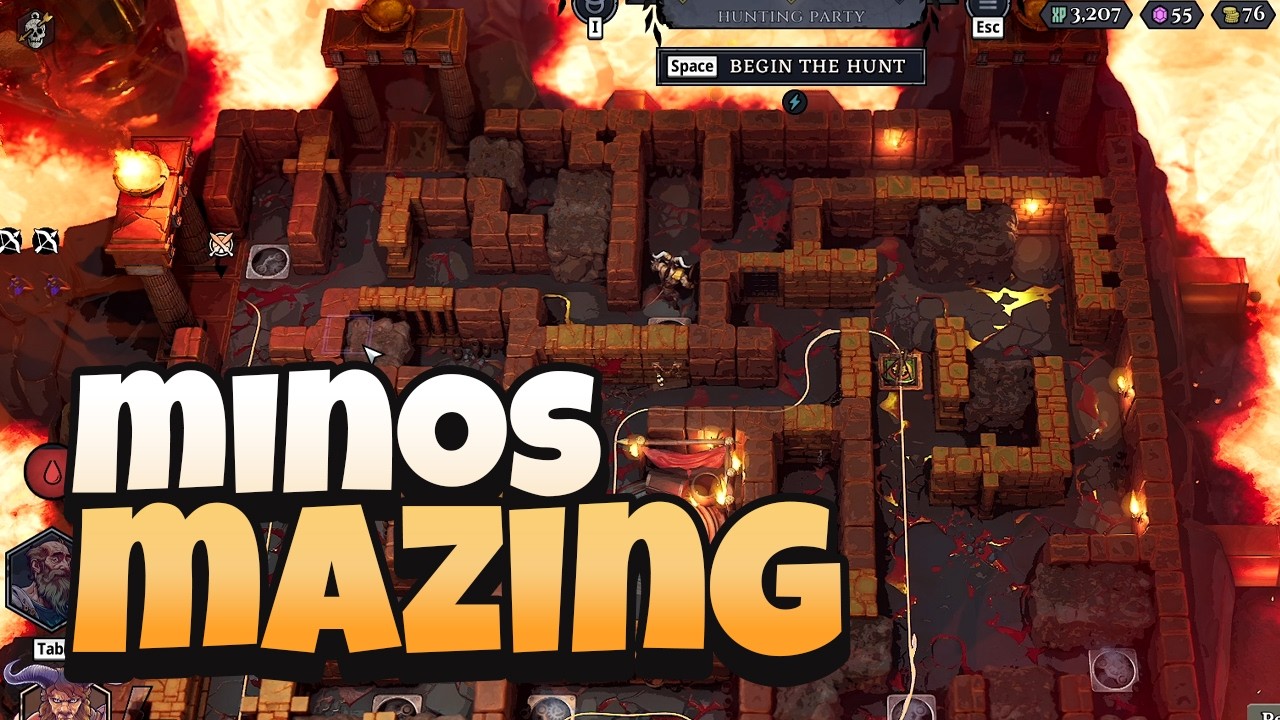 Maze-building Roguelite, Minos - YouTube