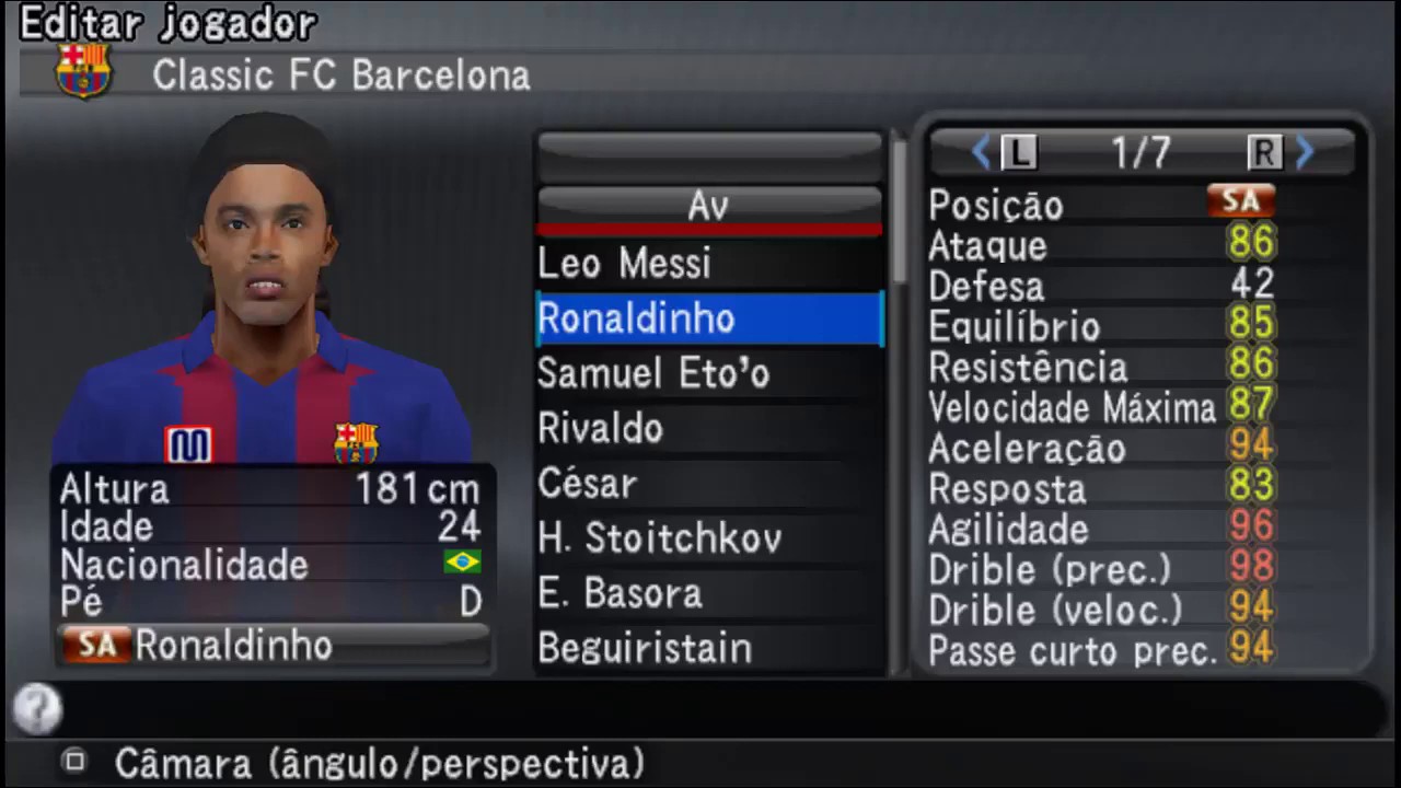 Pes 2008 clássico patch psp - YouTube