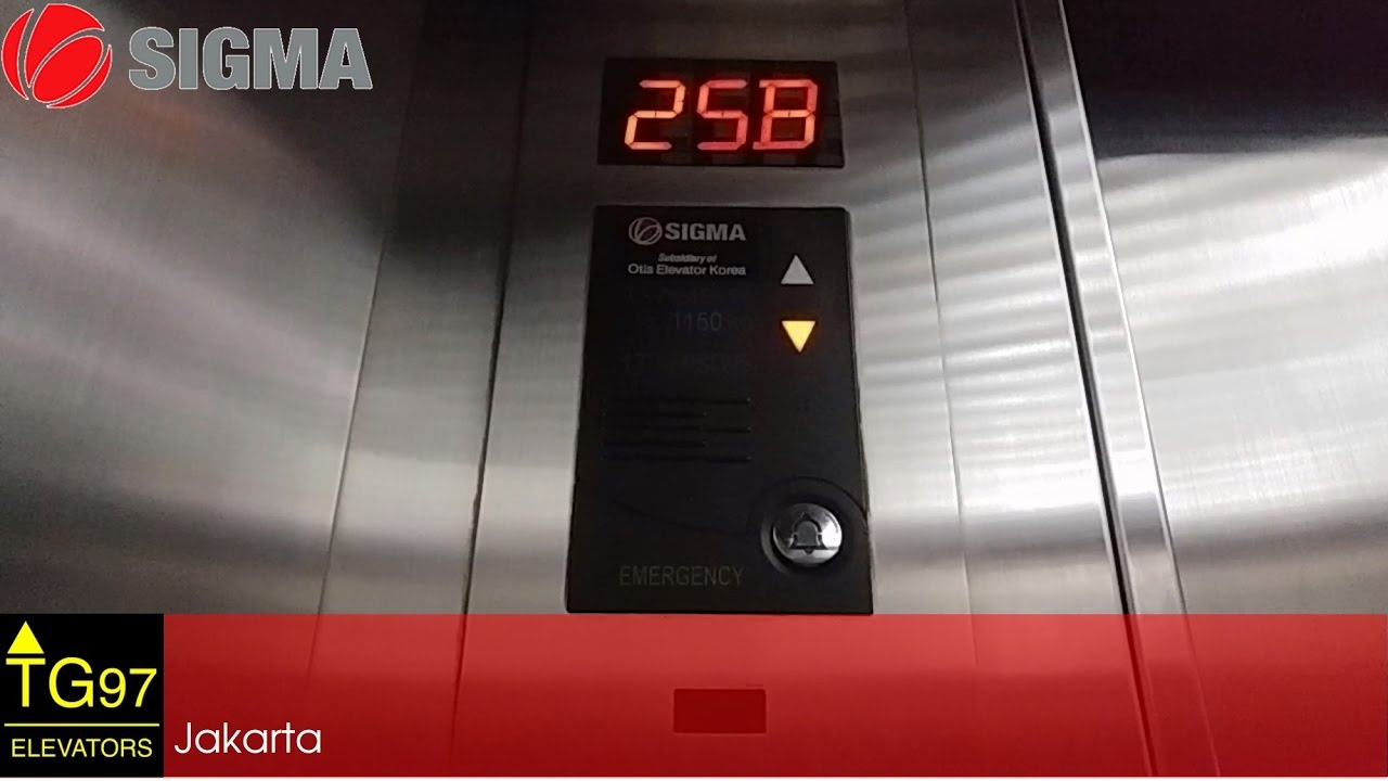Second Generation SIGMA Traction Elevators in Jakarta - YouTube