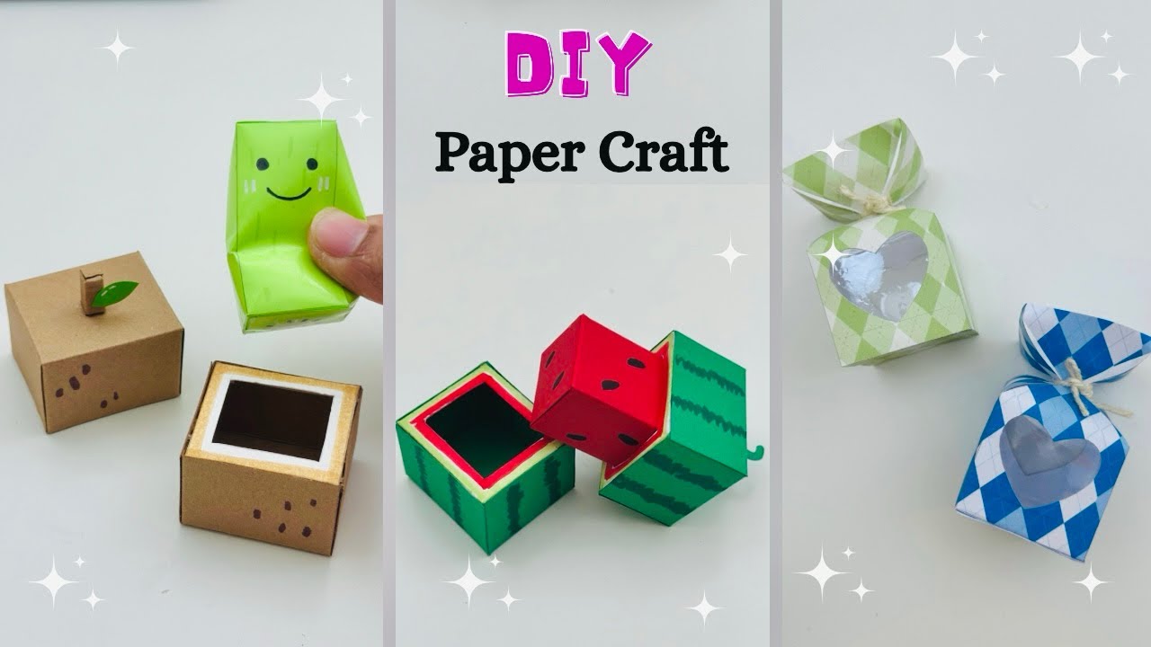 7 Easy Mini Paper craft Ideas / very Easy paper craft / miniature craft ...