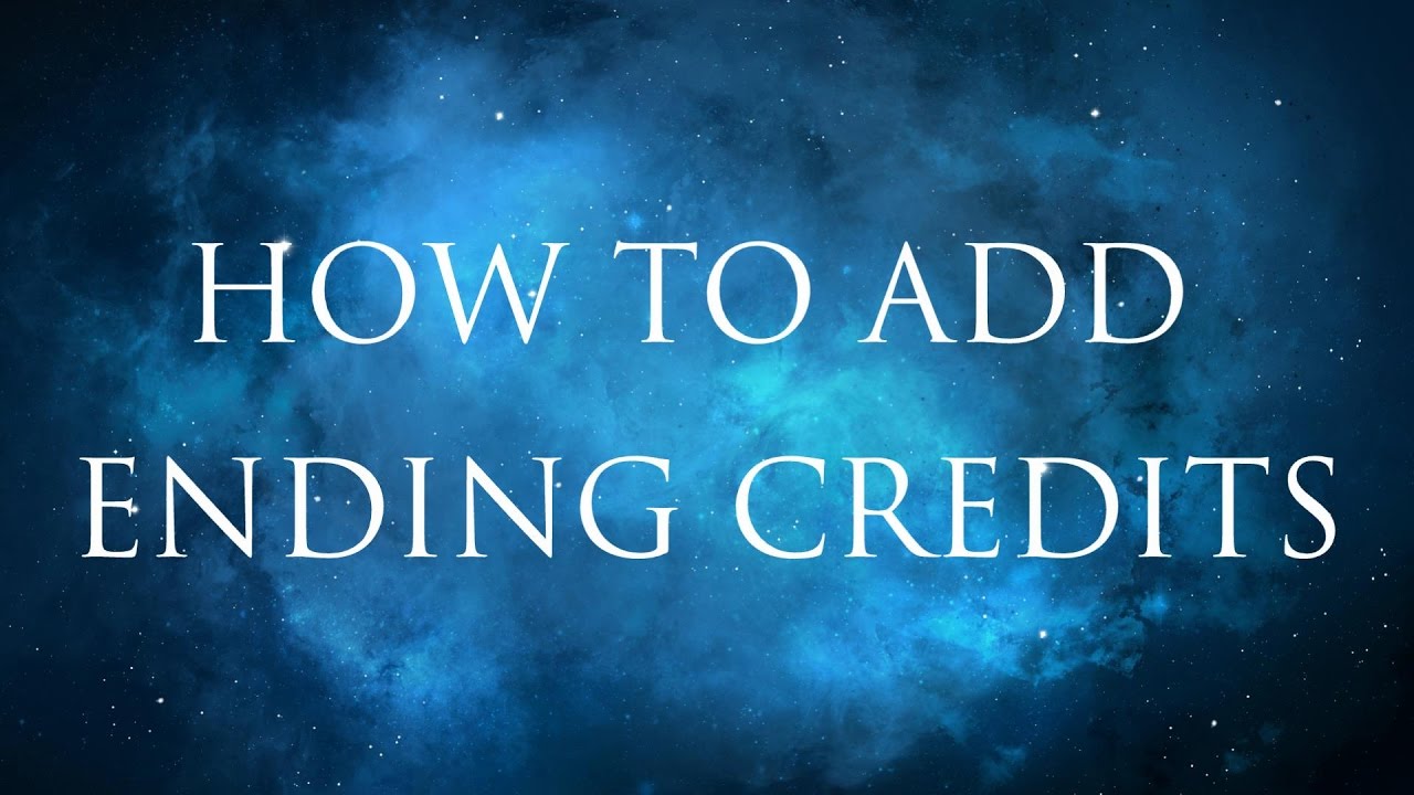 How to add ending credits in PowerDirector - YouTube