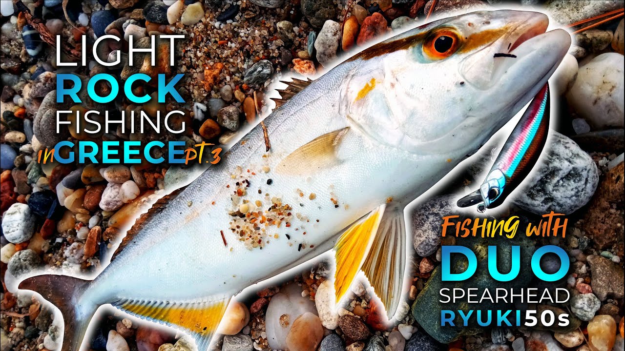 Light Rock Fishing in Greece pt3 Fishing with Duo Spearhead Ryuki 50s ...