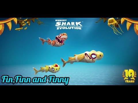 hungry shark evolution | review Fin,Finn and Finny - YouTube
