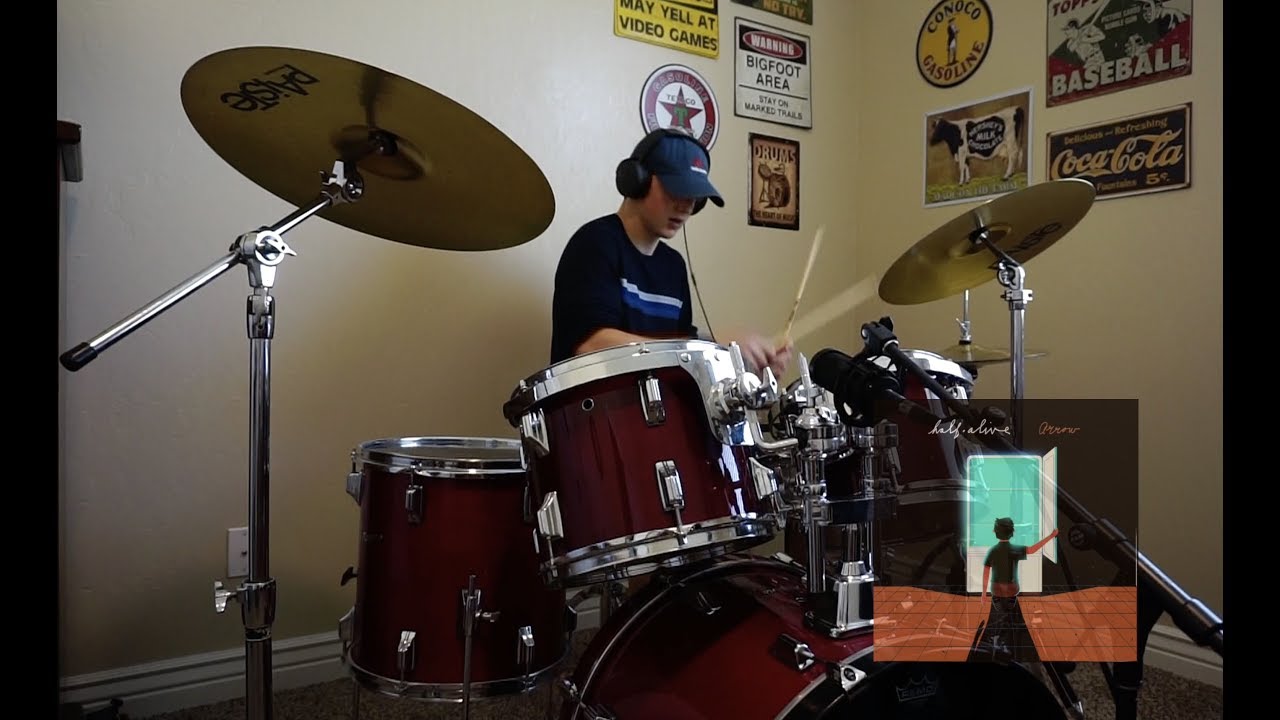 arrow - half·alive - Drum Cover - YouTube