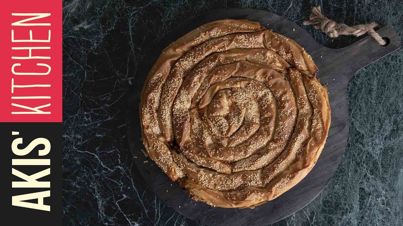 Greek spiral cheese pie | Akis Petretzikis - YouTube
