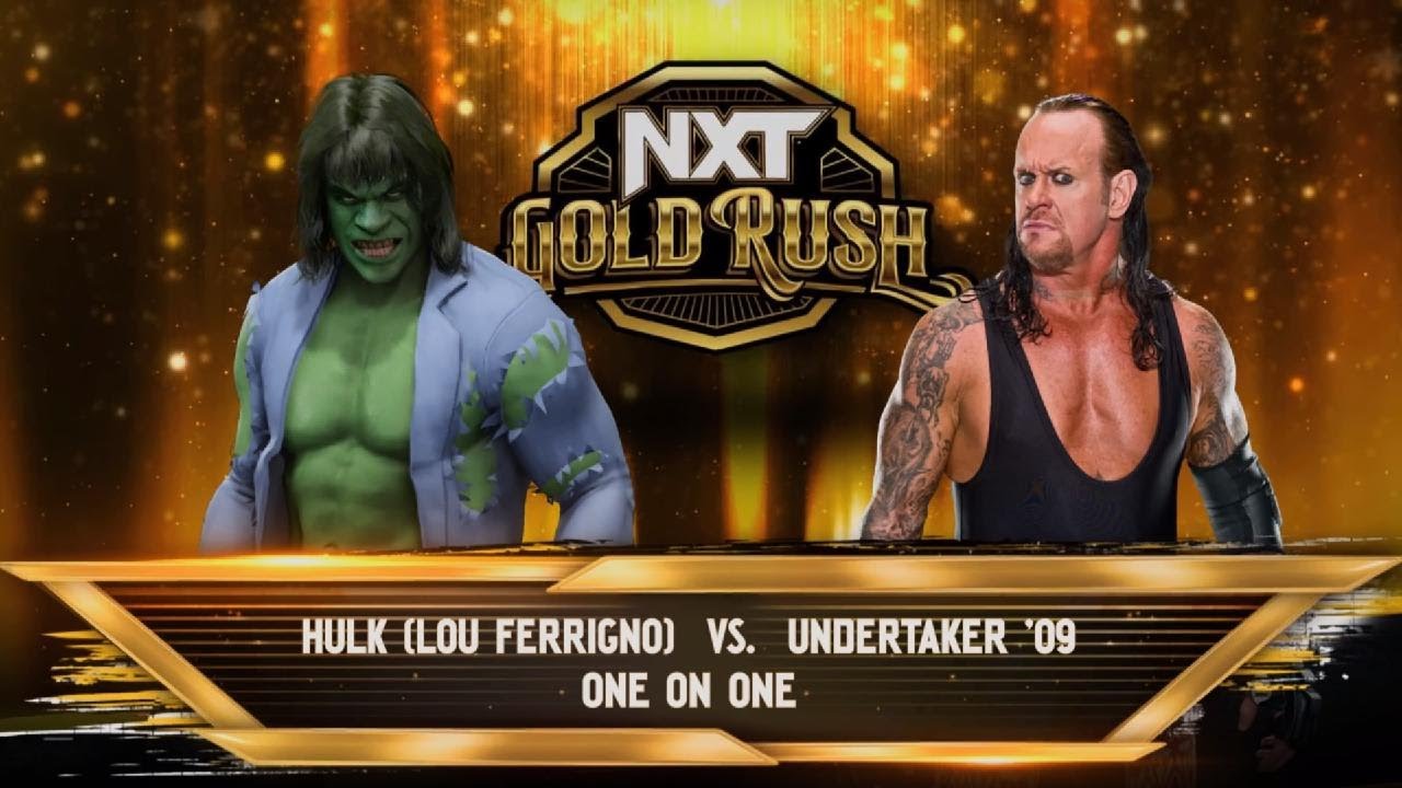 WWE 2K24 'Lou Ferrigno HULK vs The Undertaker' - PS5 Gameplay - YouTube