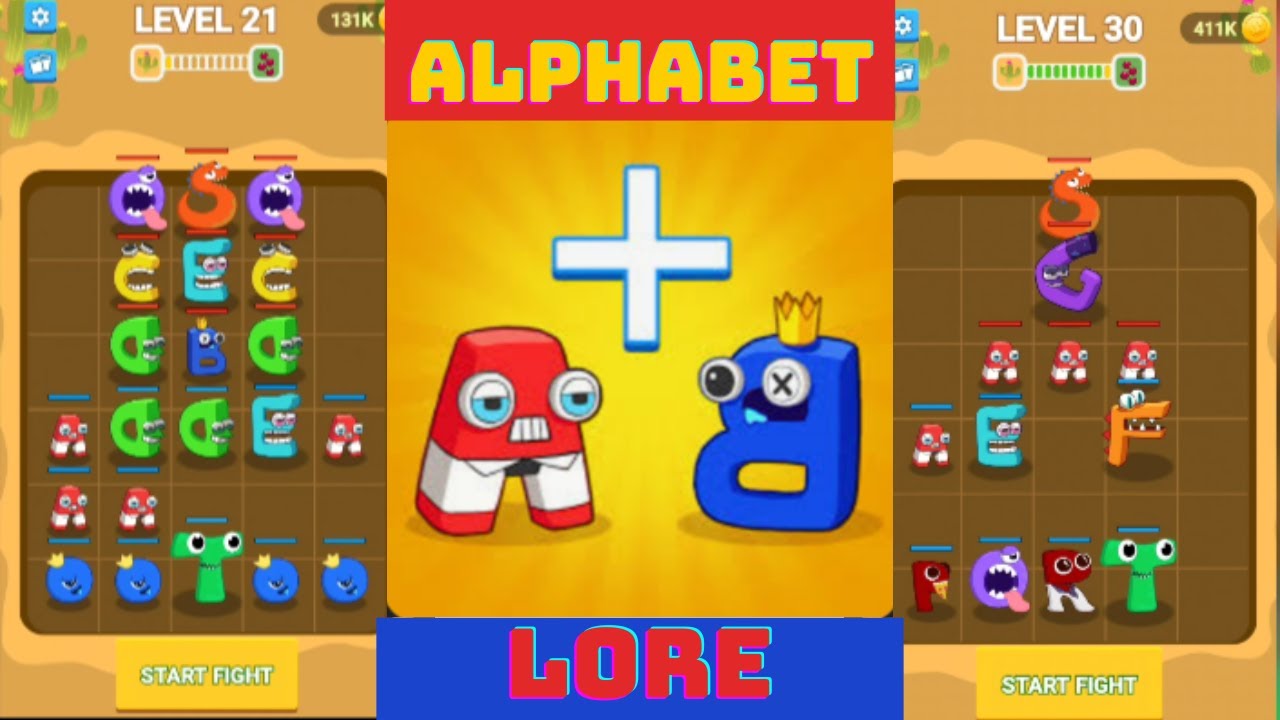 Merge Alphabet Lore - alfabeto / jogos infantis / Merge ABC Letter ...
