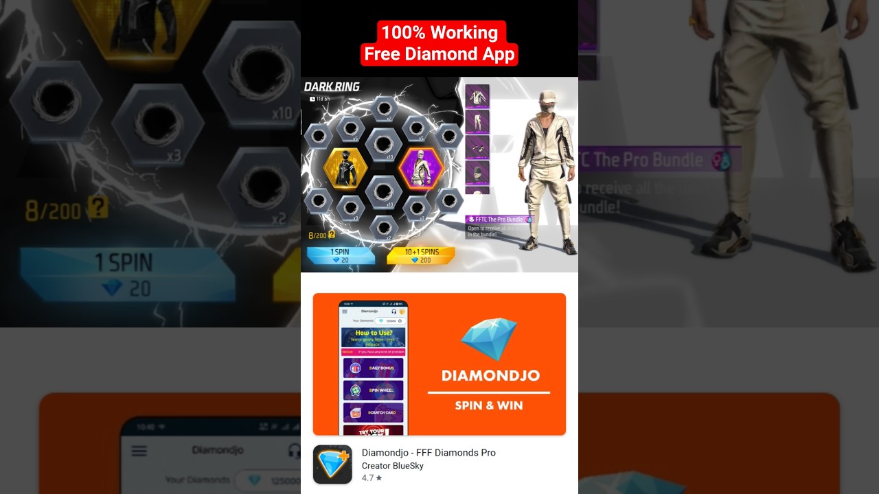 FREE FIRE DIAMOND 💎 | 100% Trusted FREE Diamond App | REDEEM FREE ...