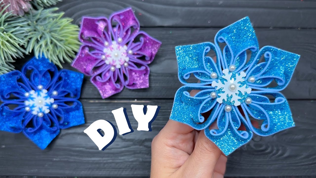 3D Christmas Snowflakes ️ Christmas Decor ️ Christmas Craft - YouTube