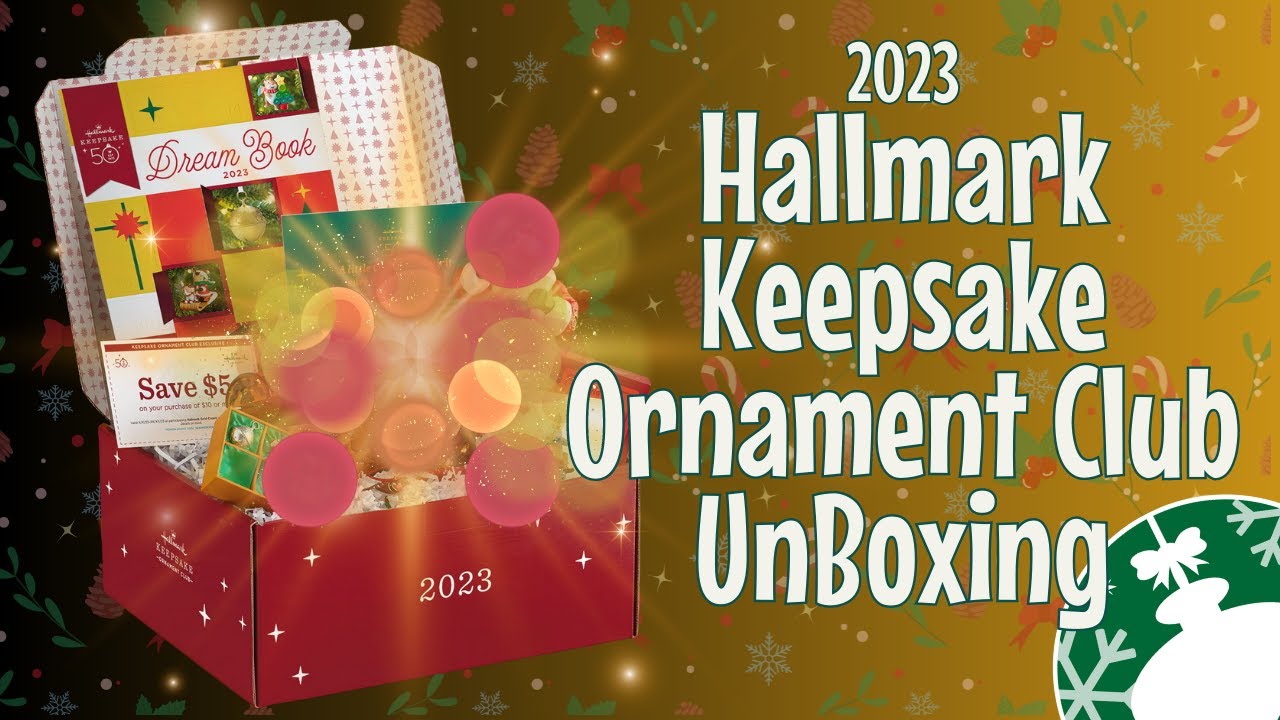 Unboxing the 2023 Hallmark Keepsake Ornament Club Box LIVE - YouTube