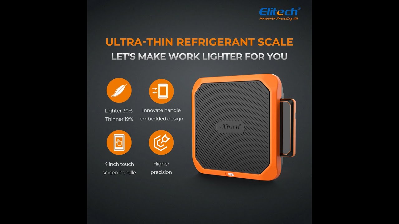 Elitech Ultra-Thin and Lightweight Refrigerant Charging /Recovery Scale ...