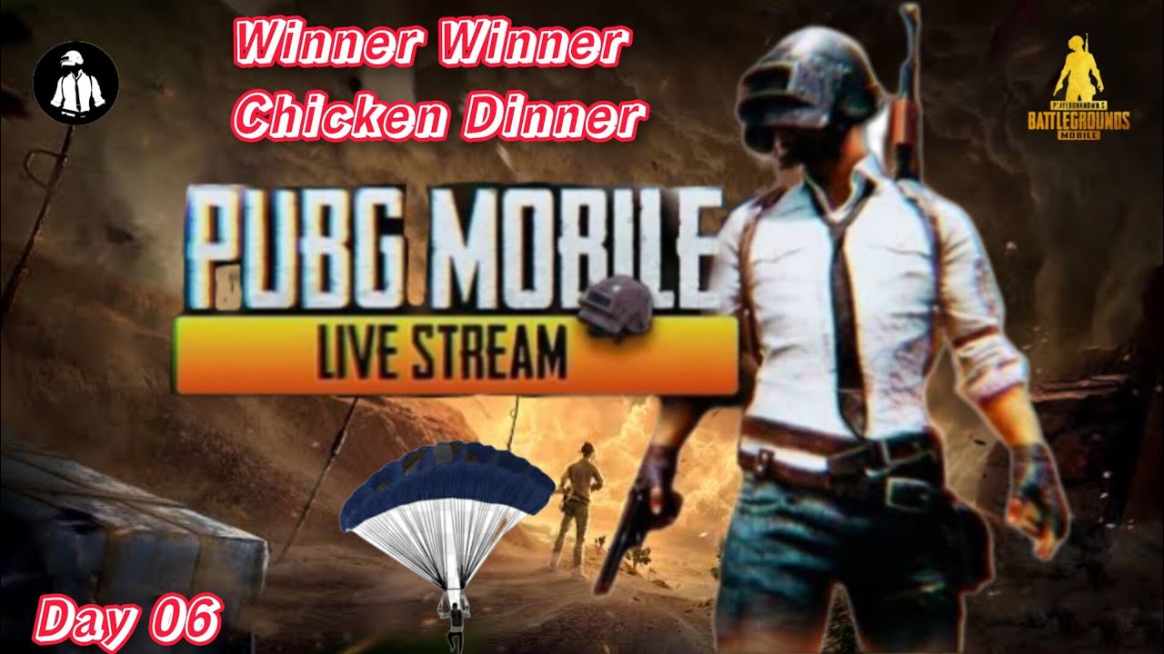 PUBG _ Winner winner Chicken Dinner 😋 _ Won my live Streaming game ...