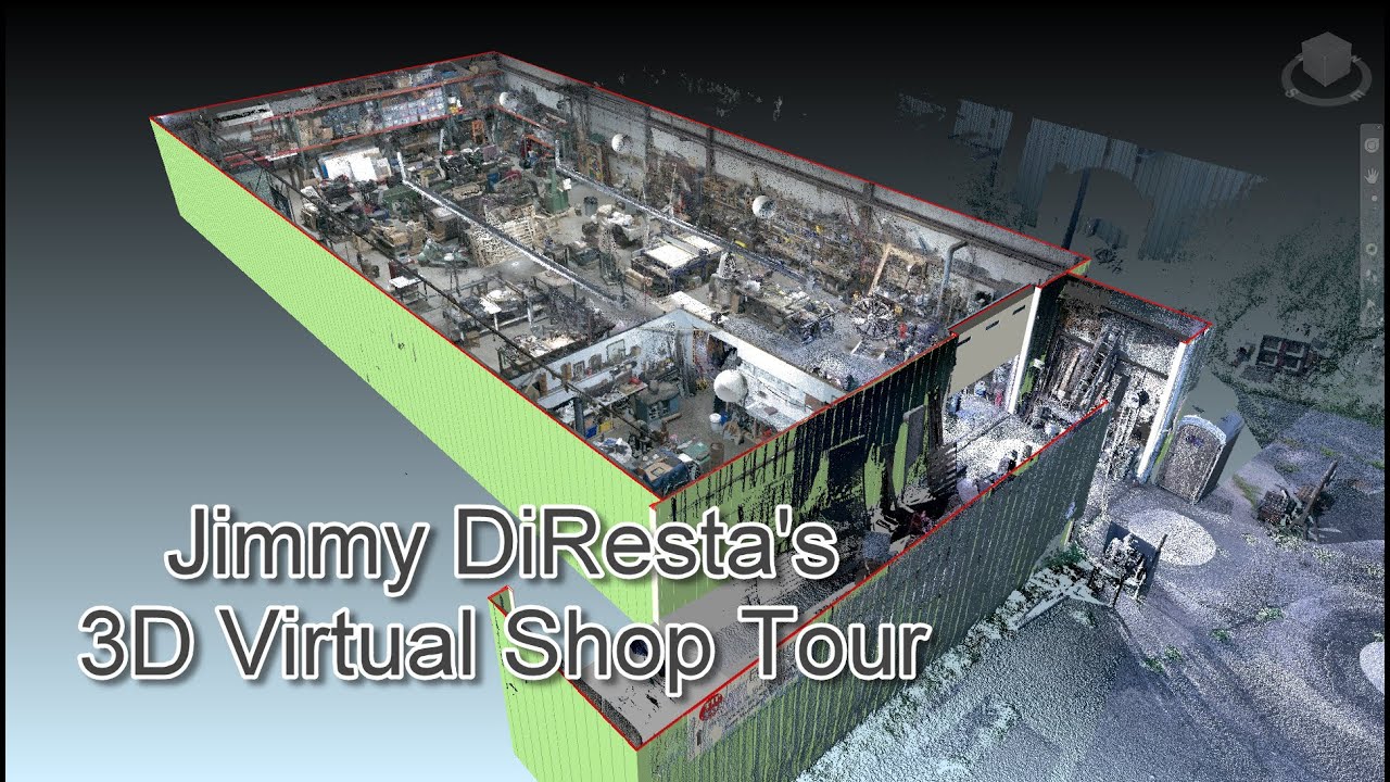 Jimmy DiResta's Main Shop - 3D Scan Tour - YouTube