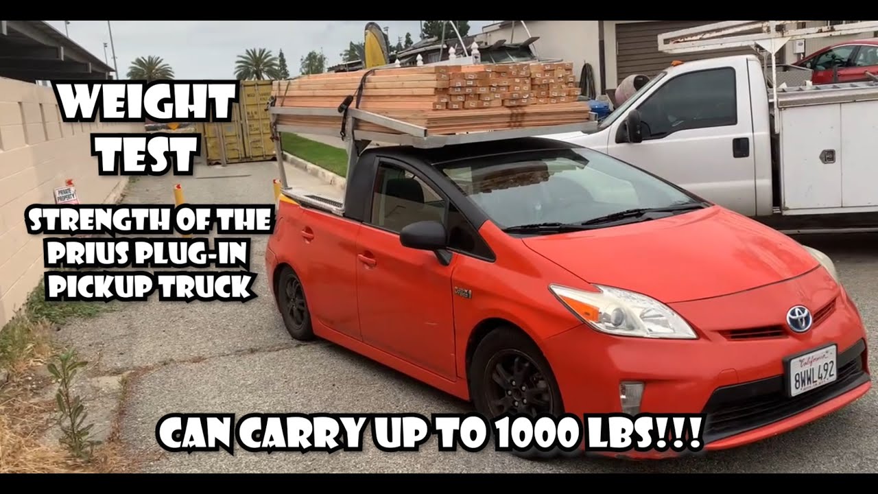 Watch how much my Prius Plug-in Pickup Truck can haul! - YouTube