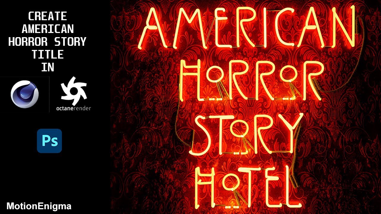 AHS Hotel Title Scene | Cinema4D | Octane | Breakdown Video - YouTube