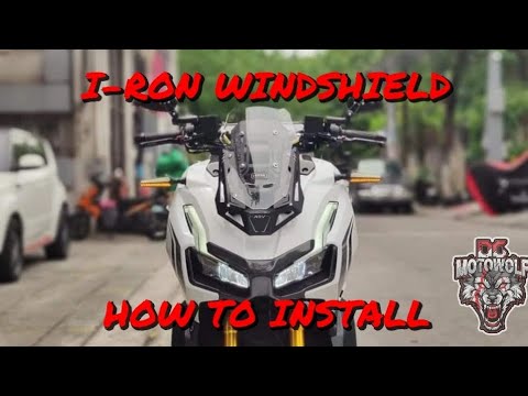 How to install Iron windshield on ADV 150/160 and other accessories ...