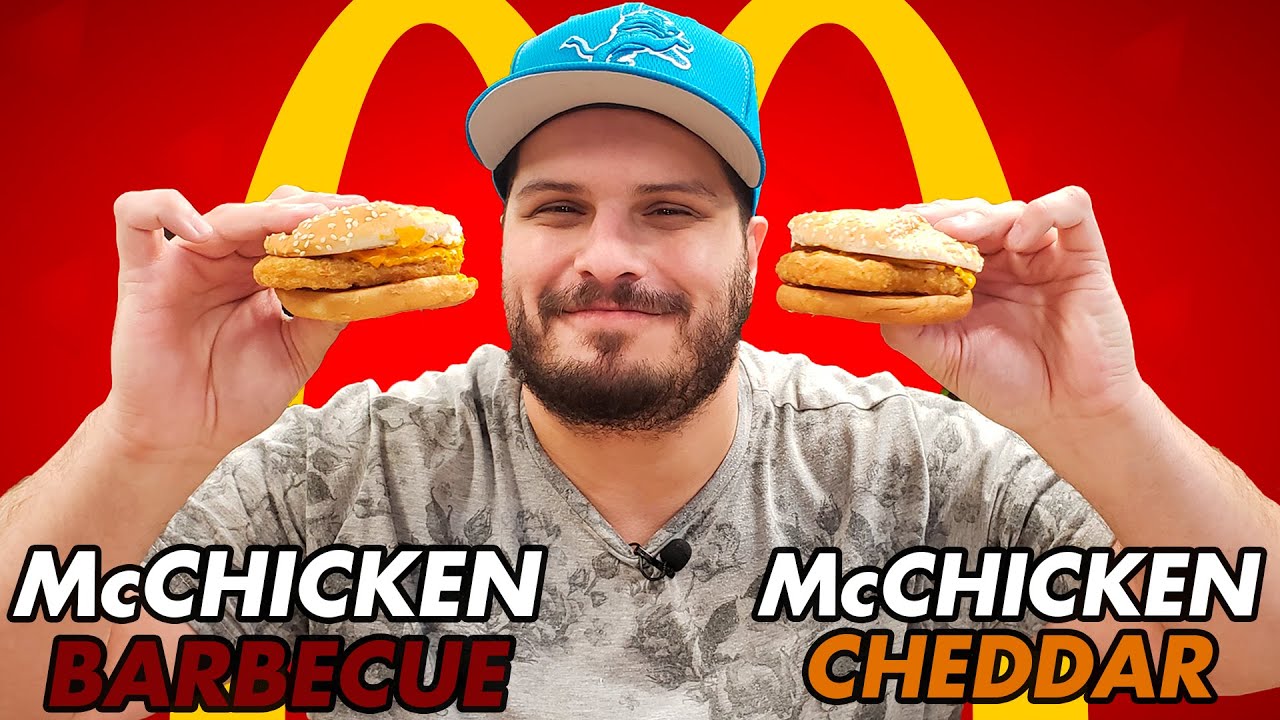 NOVOS McCHICKEN CHEDDAR e McCHICKEN BARBECUE do McDonald's - YouTube