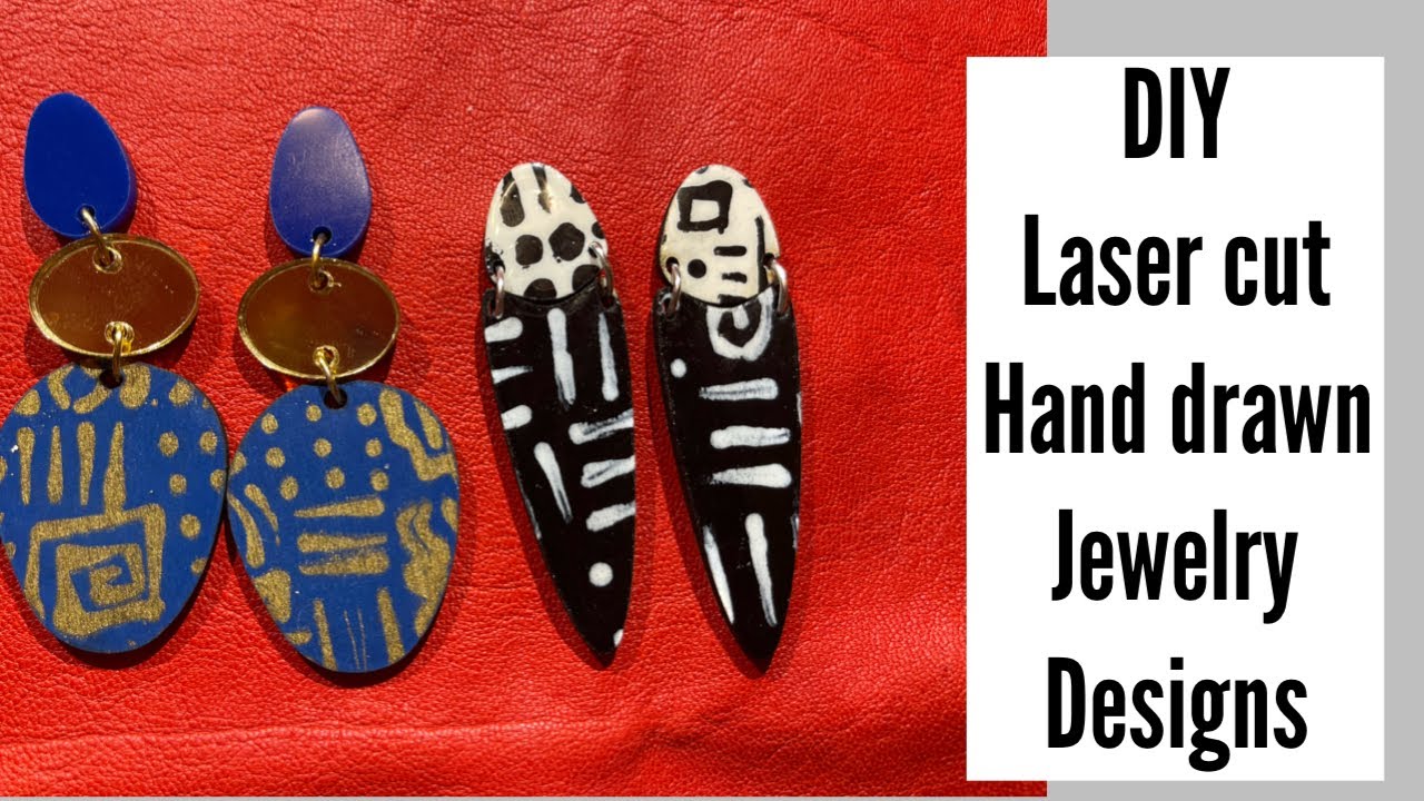 How to laser cut a hand drawn design to create jewelry #diy jewelry ...