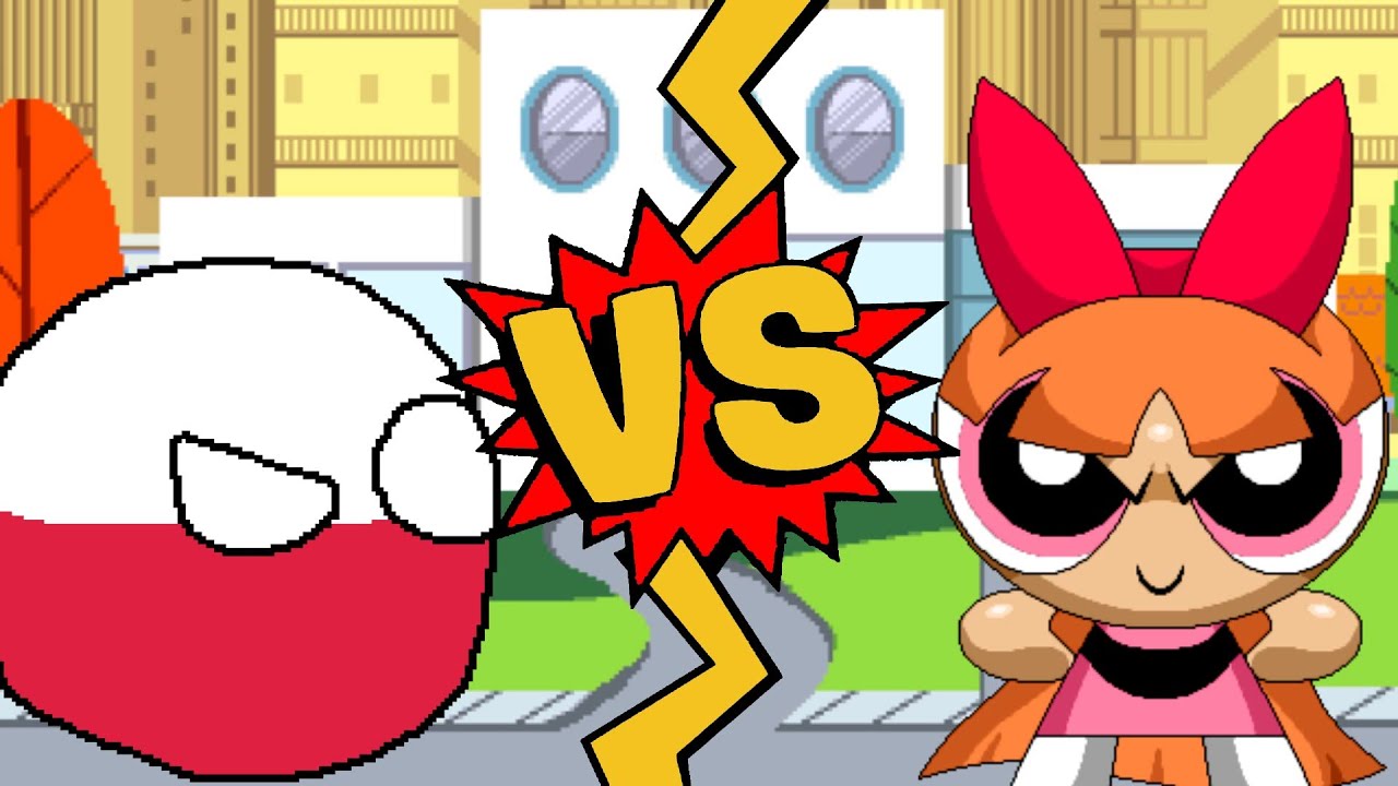 M.U.G.E.N. Battles | Poland Ball vs Blossom | Countryballs vs The ...