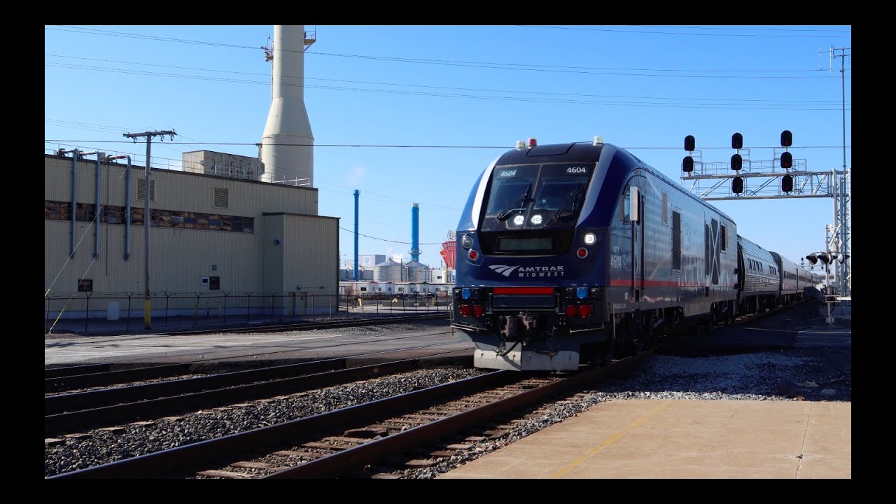 Amtrak Wolverine in 4K test footage - YouTube