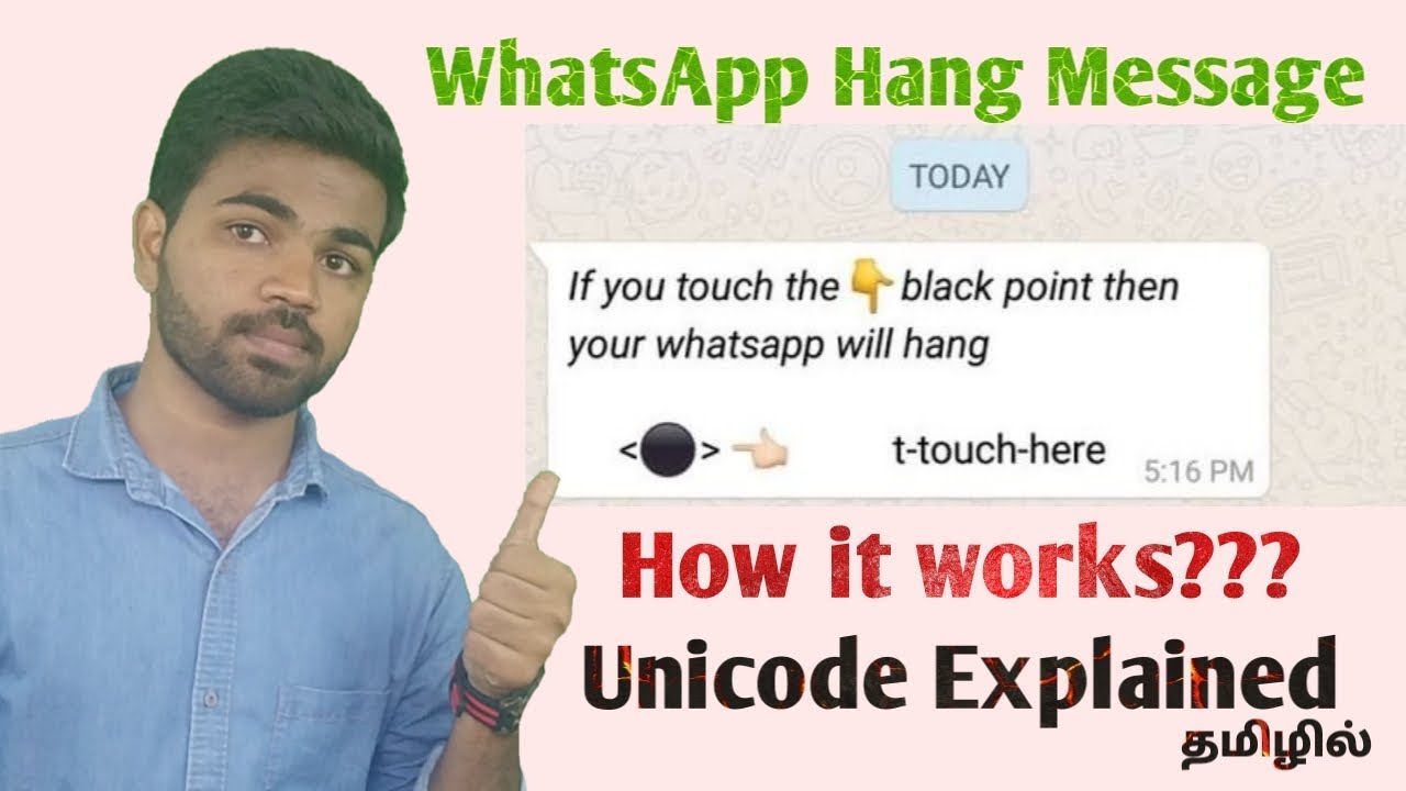 How Whatsapp Hang Message Works Unicode Explained In Tamil Learn Tech How Whatsapp Hang Message Works Unicode Explained In Tamil Learn Tech