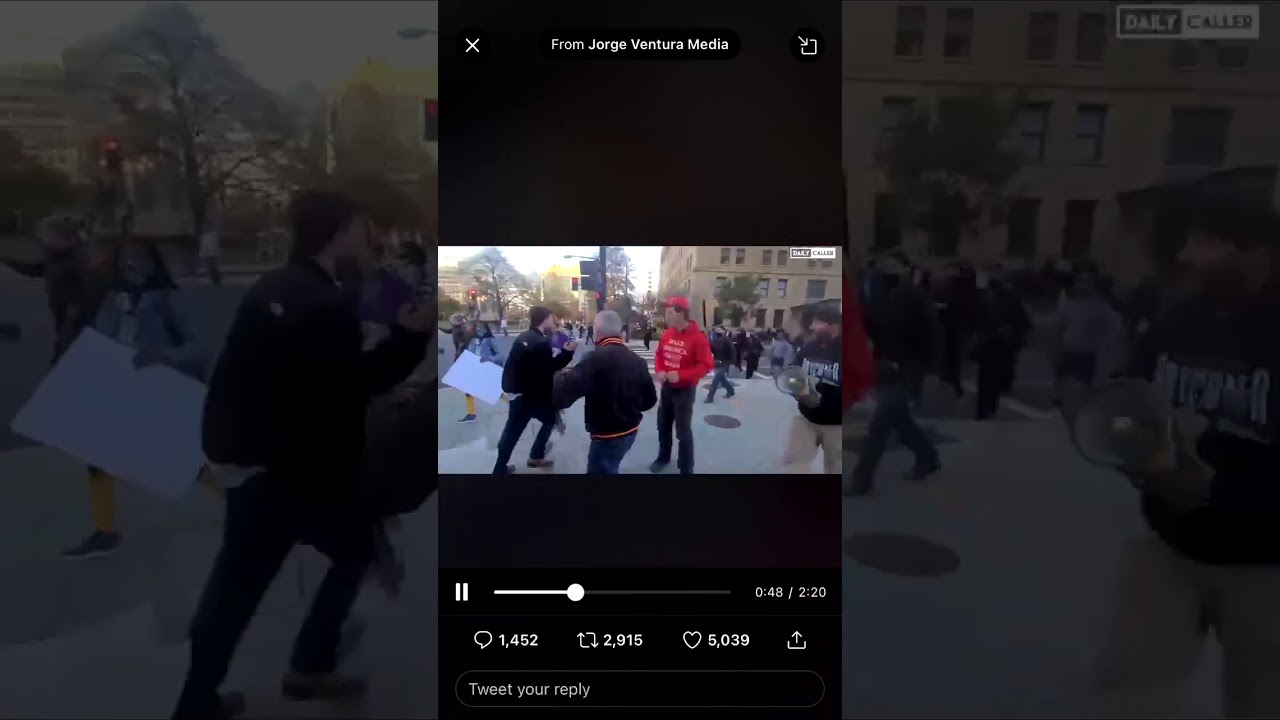 MAGA CHUD gets what he deserves after instigating a fight in DC. - YouTube