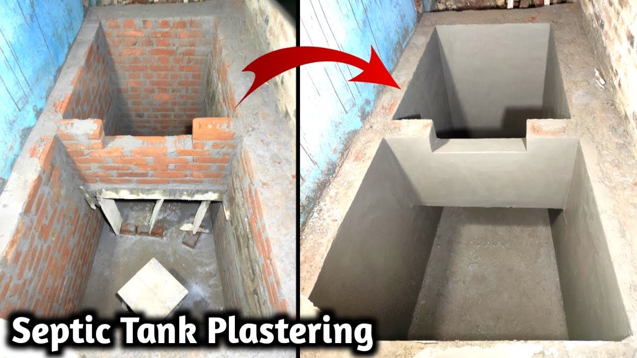 Septic Tank Plastering - House Tank - Cement Sand And Plastering - YouTube