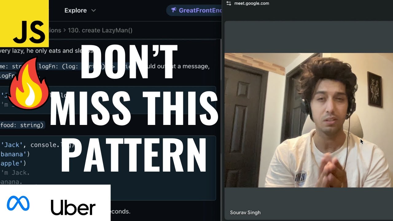 DON'T miss this ONE Javascript coding problem | Learn this pattern for interviews 💯 - YouTube
