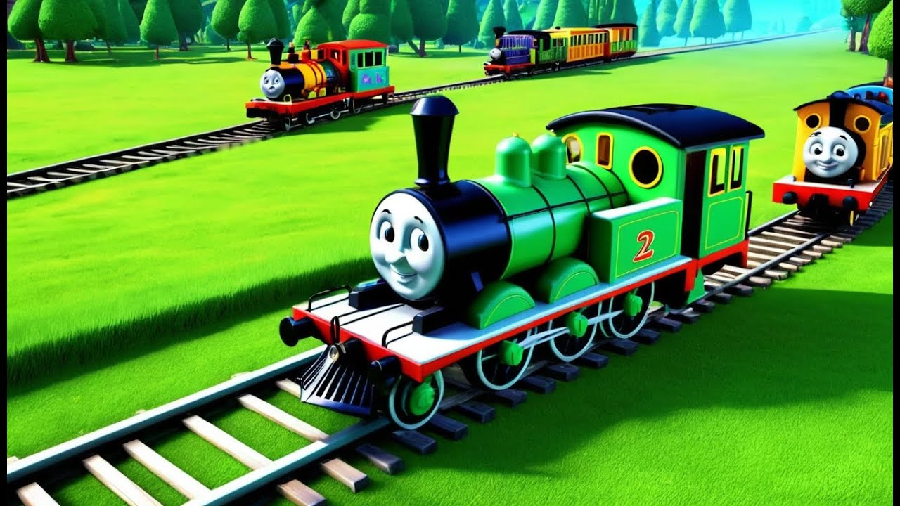 The Train on the Track Goes Choo Choo | Exciting Train Rhyme | Fun ...