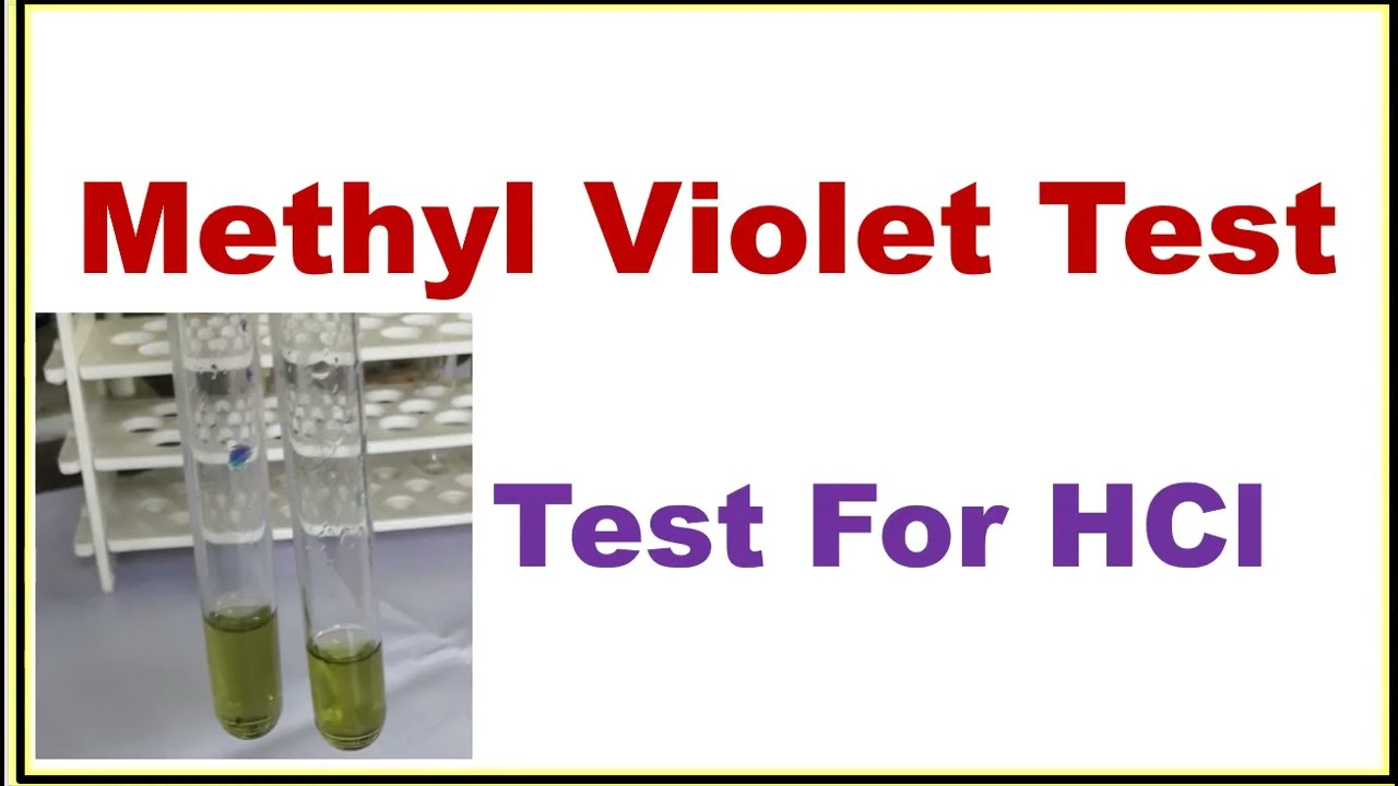 Methyl Violet Test For HCl - YouTube