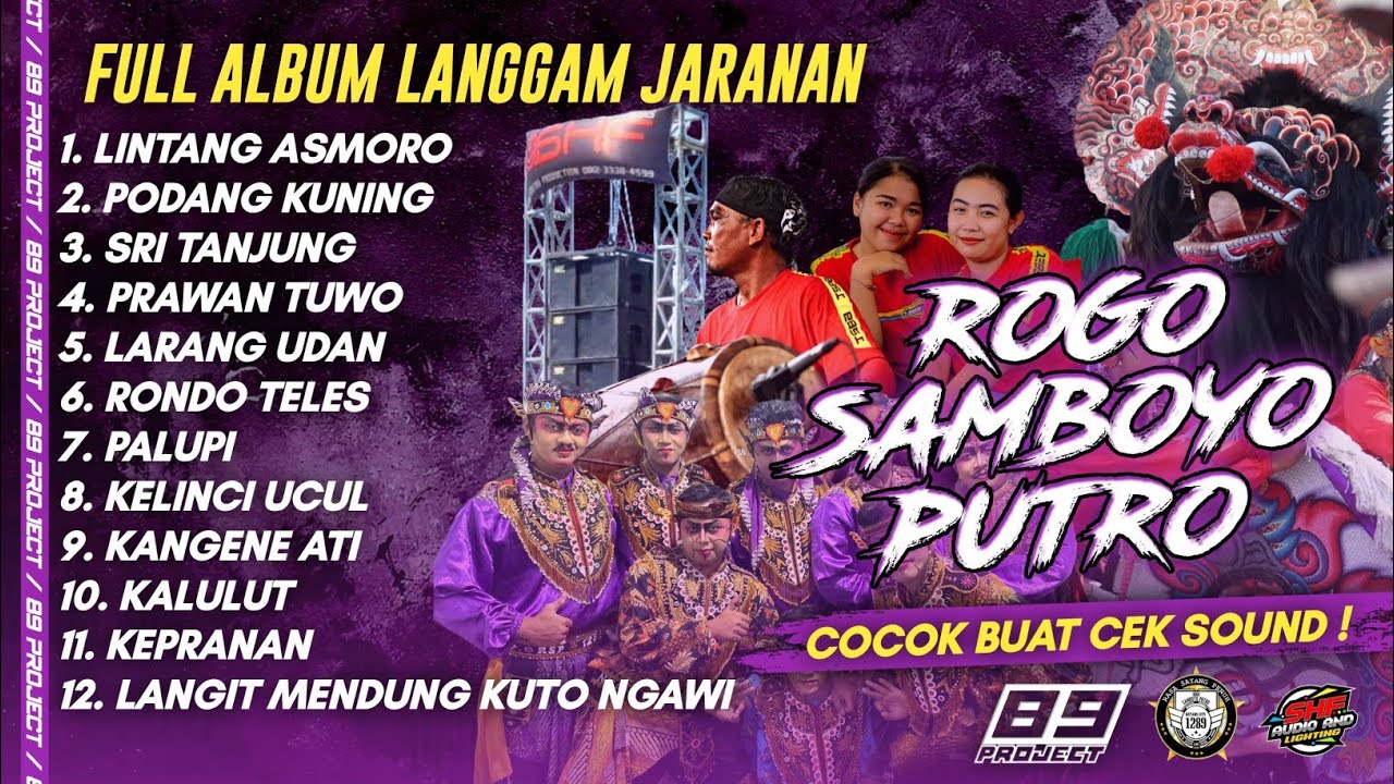 FULL ALBUM ROGO SAMBOYO PUTRO - GENDING LANGGAM JARANAN - COCOK BUAT ...